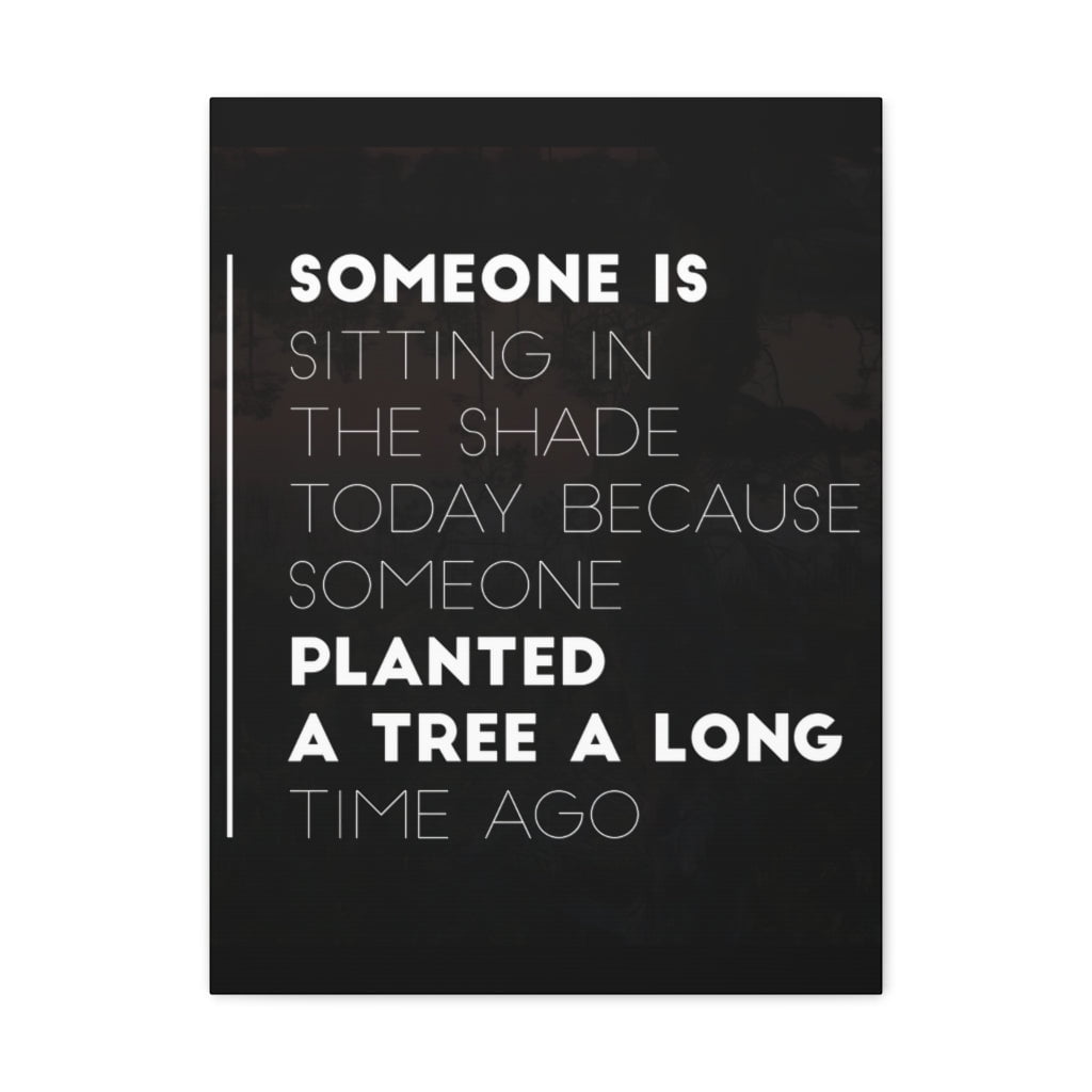 Inspirational Wall Art Planted Tree Long Time Ago Motivation Wall Decor ...