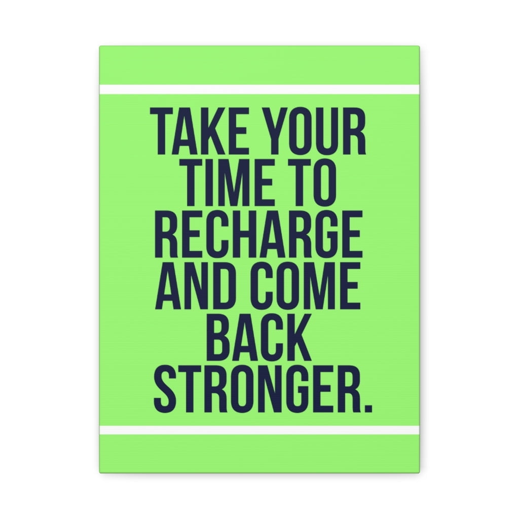 Inspirational Wall Art Recharge And Come Back Motivation Wall Decor for ...