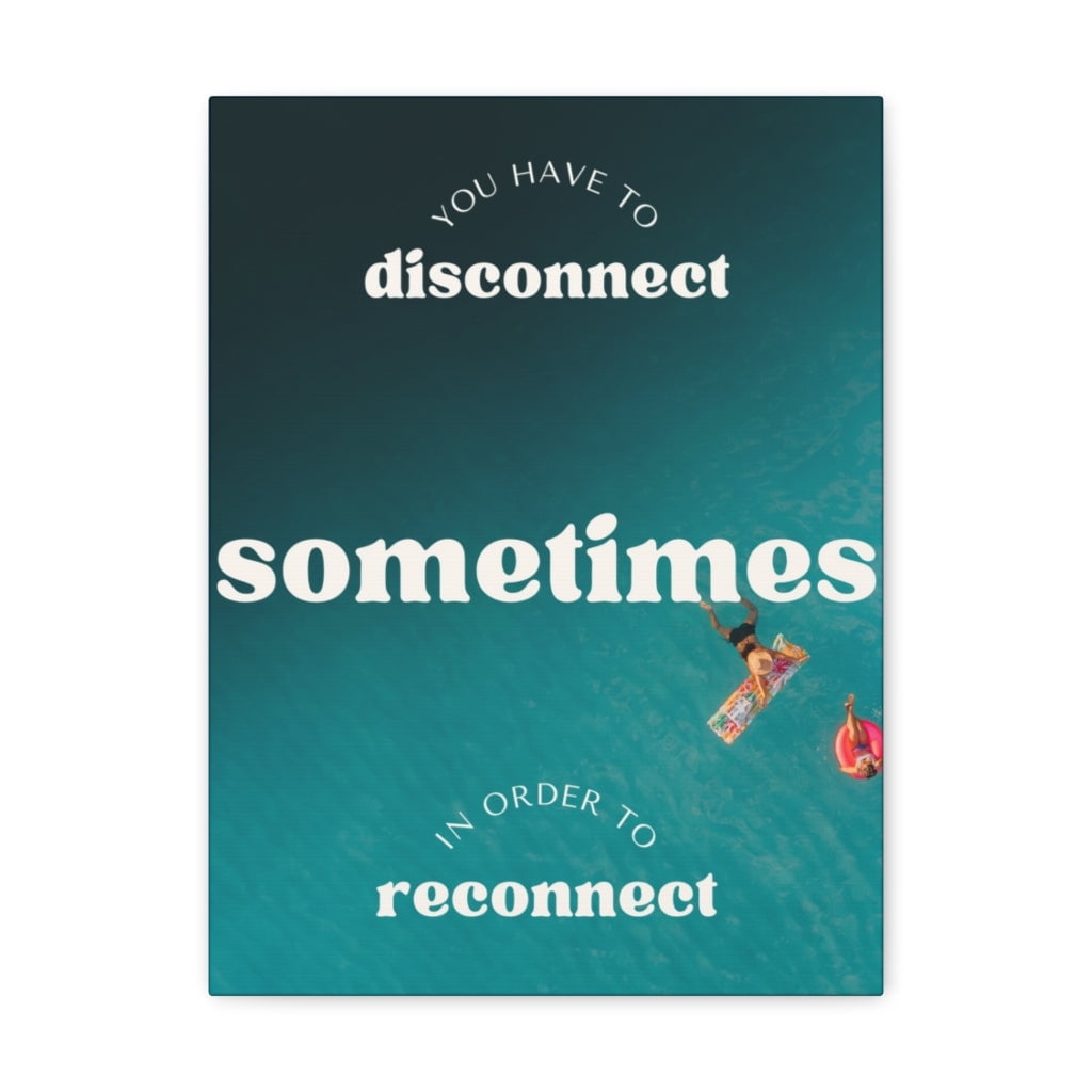 Inspirational Wall Art Reconnect Sometimes Motivation Wall Decor for ...