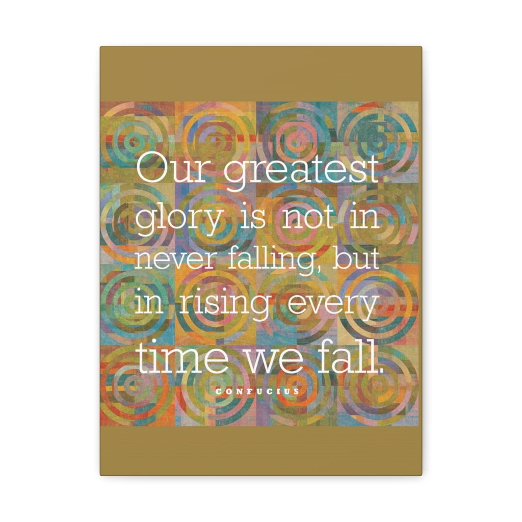 Inspirational Wall Art Rising Every Time We Fall Motivation Wall Decor ...