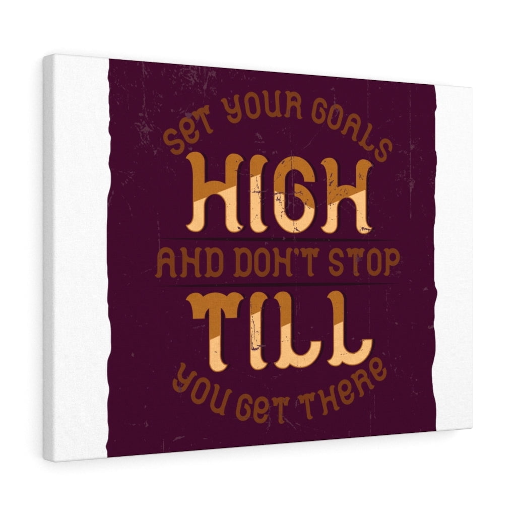 Inspirational Wall Art Set Your Goals Wall Art Motivational Motto ...