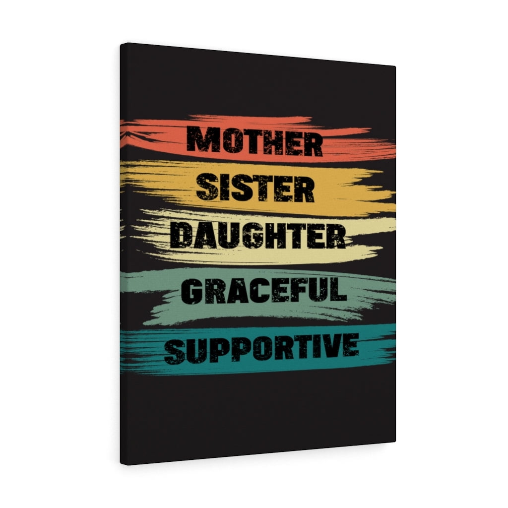 Inspirational Wall Art Sister Graceful Supportive Wall Art Motivation ...