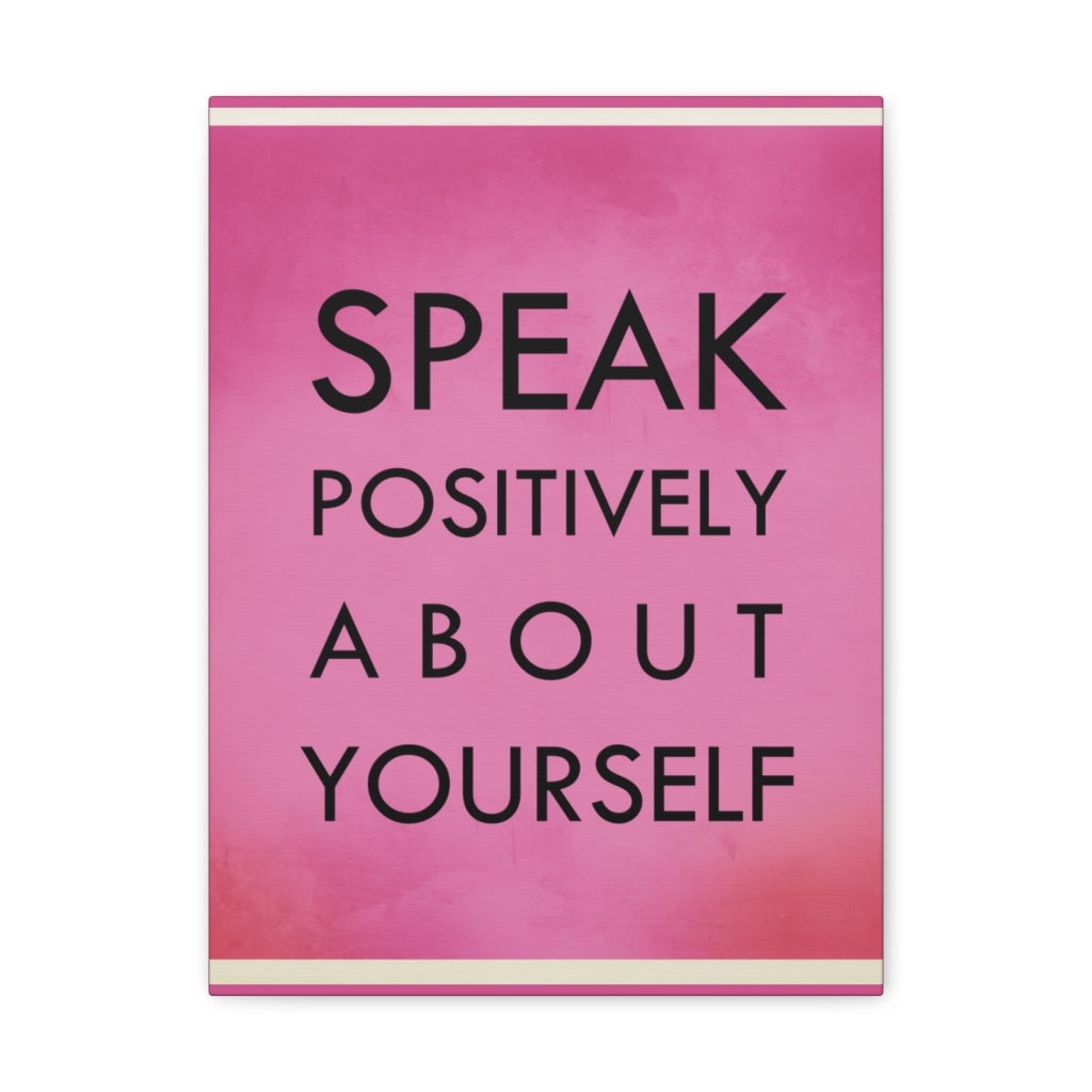 Inspirational Wall Art Speak Positively Motivation Wall Decor for Home ...