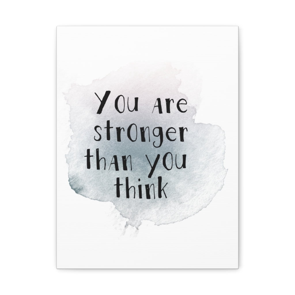Inspirational Wall Art Stronger Than You Think Plain Motivation Wall ...