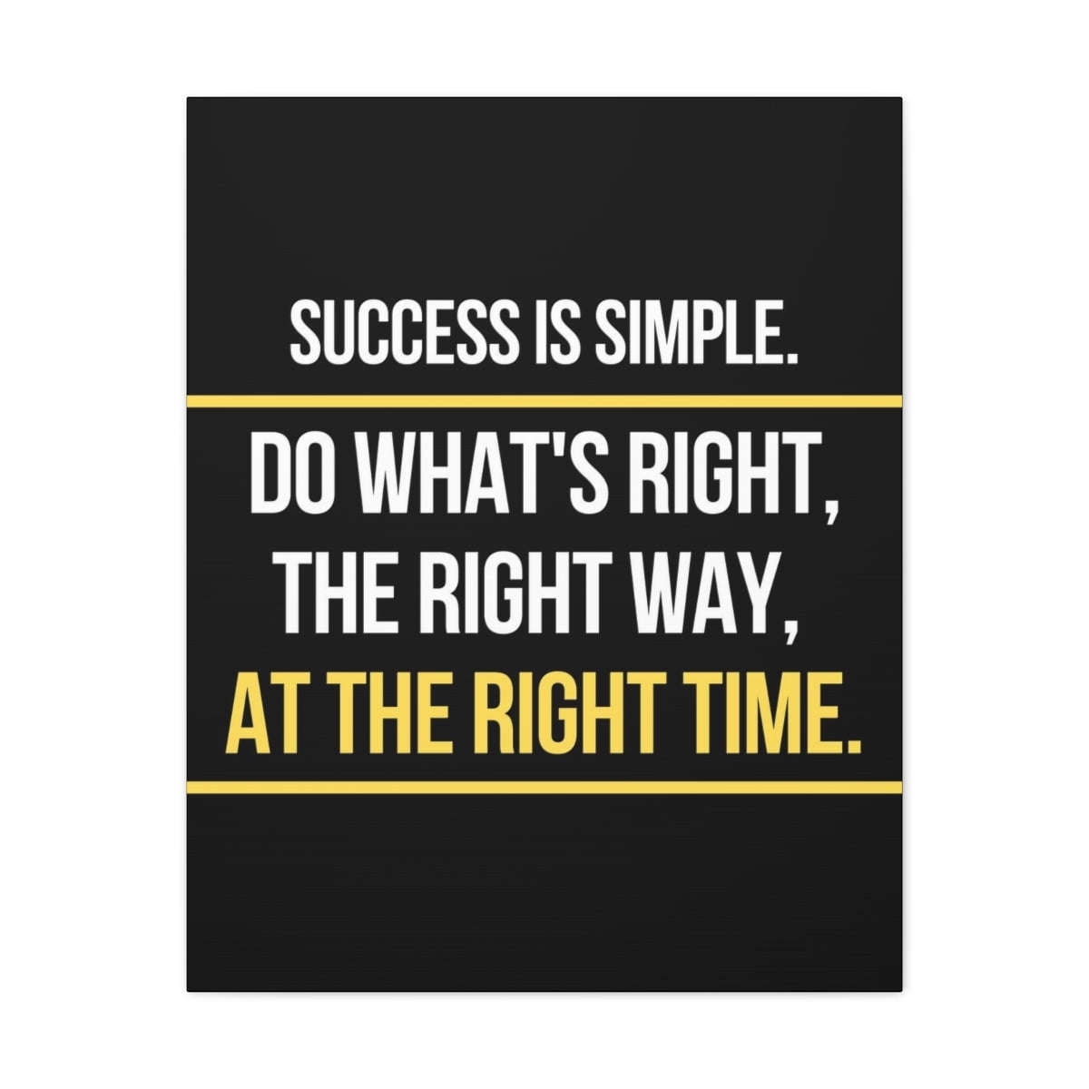 Inspirational Wall Art Success Is Simple Motivation Wall Decor for Home ...