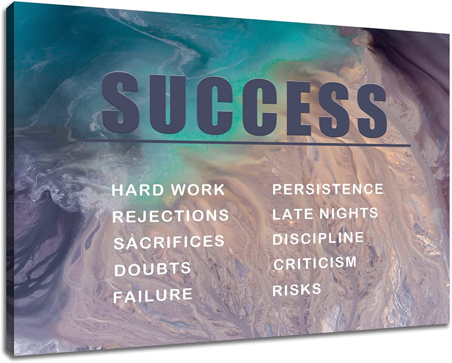 Inspirational Wall Art Success Motivational Poster Print Quotes Wall ...