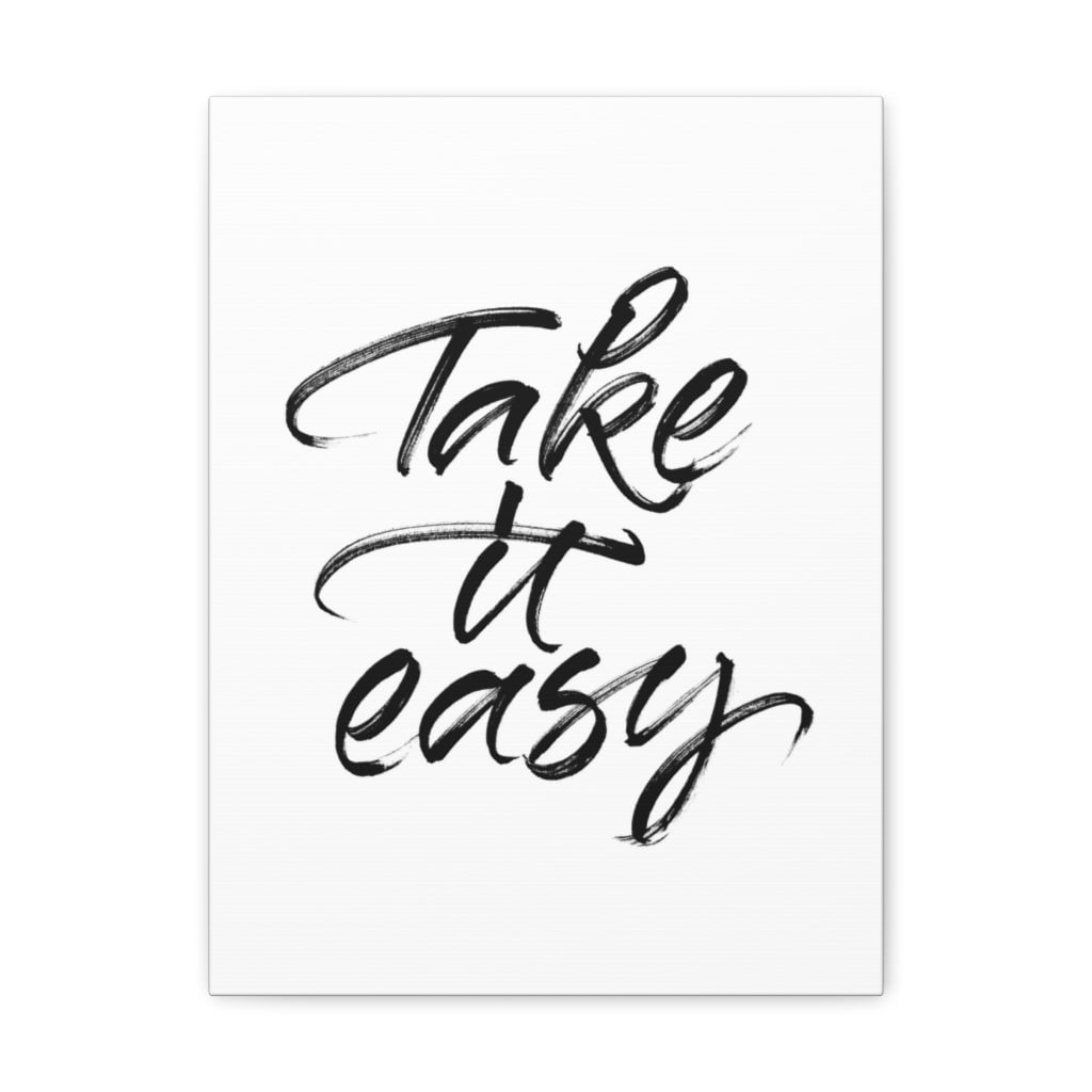 Inspirational Wall Art Take It Easy Motivation Wall Decor for Home ...