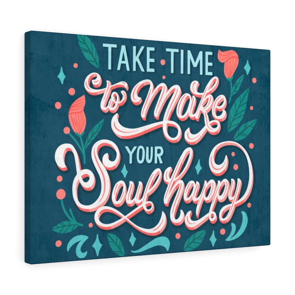 Inspirational Wall Art Take Time Wall Art Motivational Motto Inspiring ...