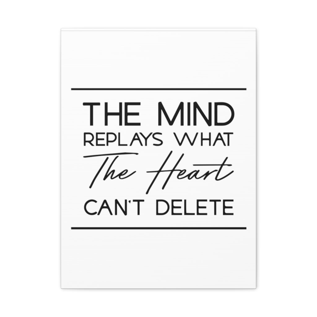 Inspirational Wall Art The Heart Can't Delete Motivation Wall Decor for ...