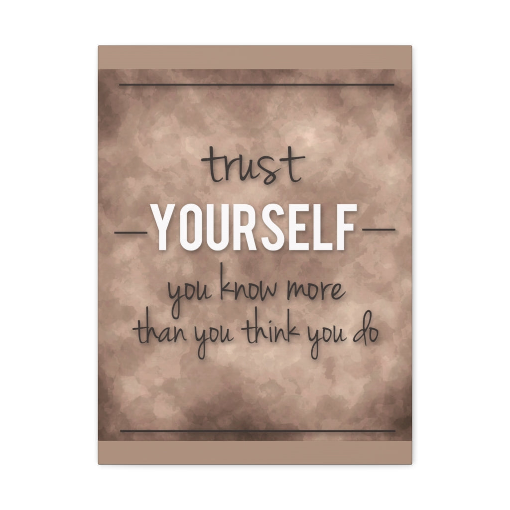 Inspirational Wall Art Trust Yourself Motivation Wall Decor for Home ...