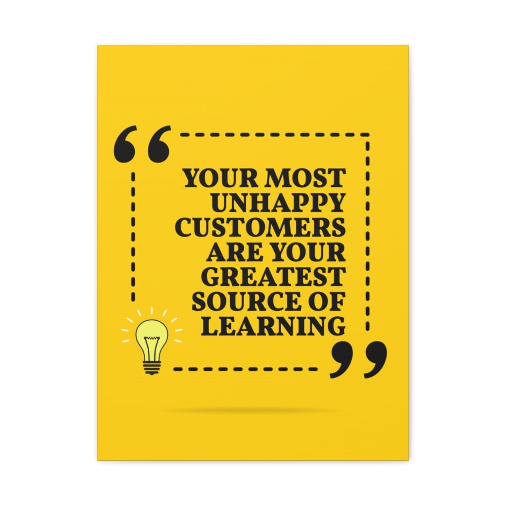 Inspirational Wall Art Unhappy Customers Are Learning Motivation Wall ...