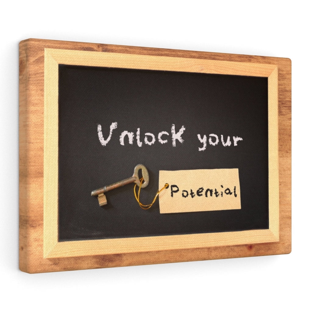 Inspirational Wall Art Unluck Your Potential Motivational Print Ready ...