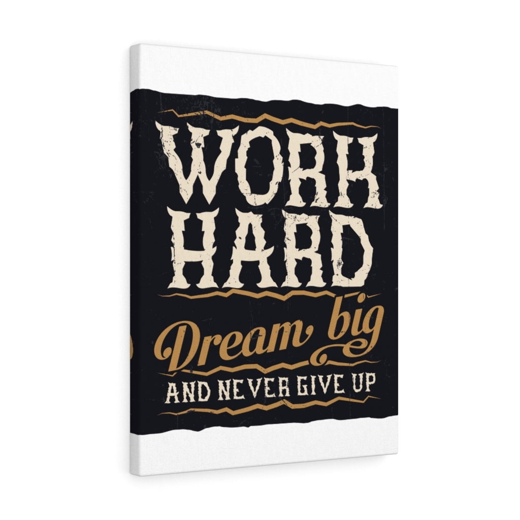 Inspirational Wall Art Work Hard Wall Art Motivational Motto Inspiring ...