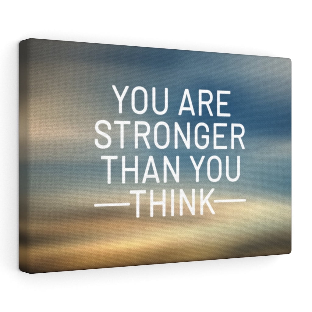 Inspirational Wall Art You Are Stronger Than You Think Plain ...