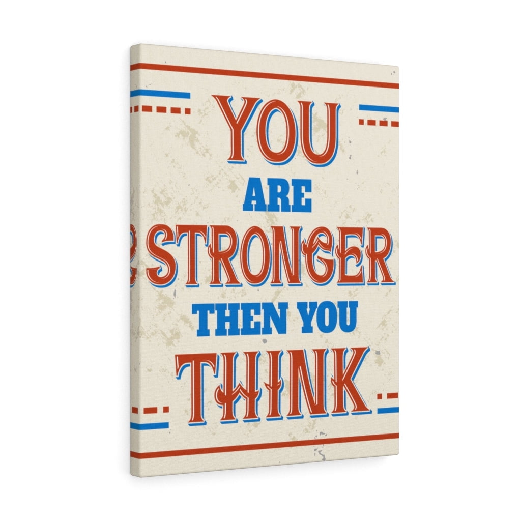 Inspirational Wall Art You Are Stronger Wall Art Motivational Motto ...