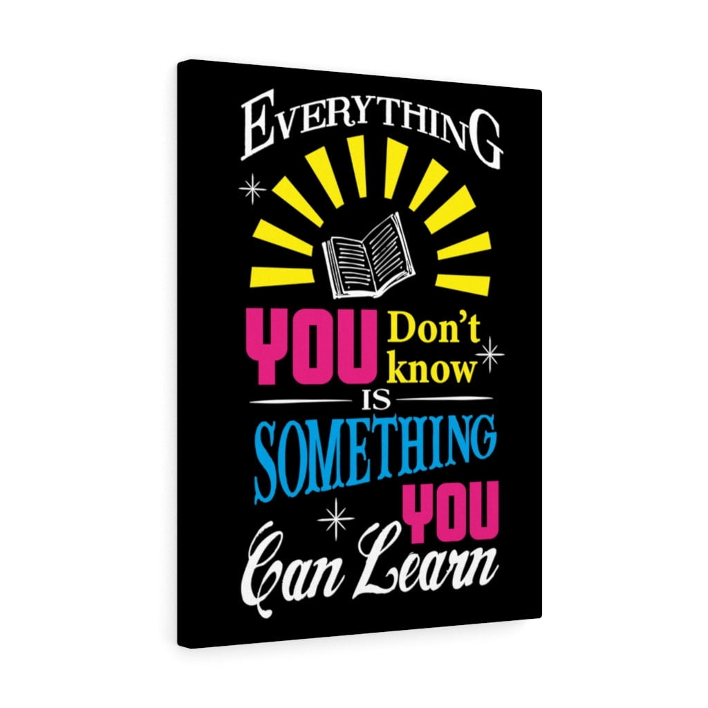 Inspirational Wall Art You Can Learn Wall Art Motivational Motto ...