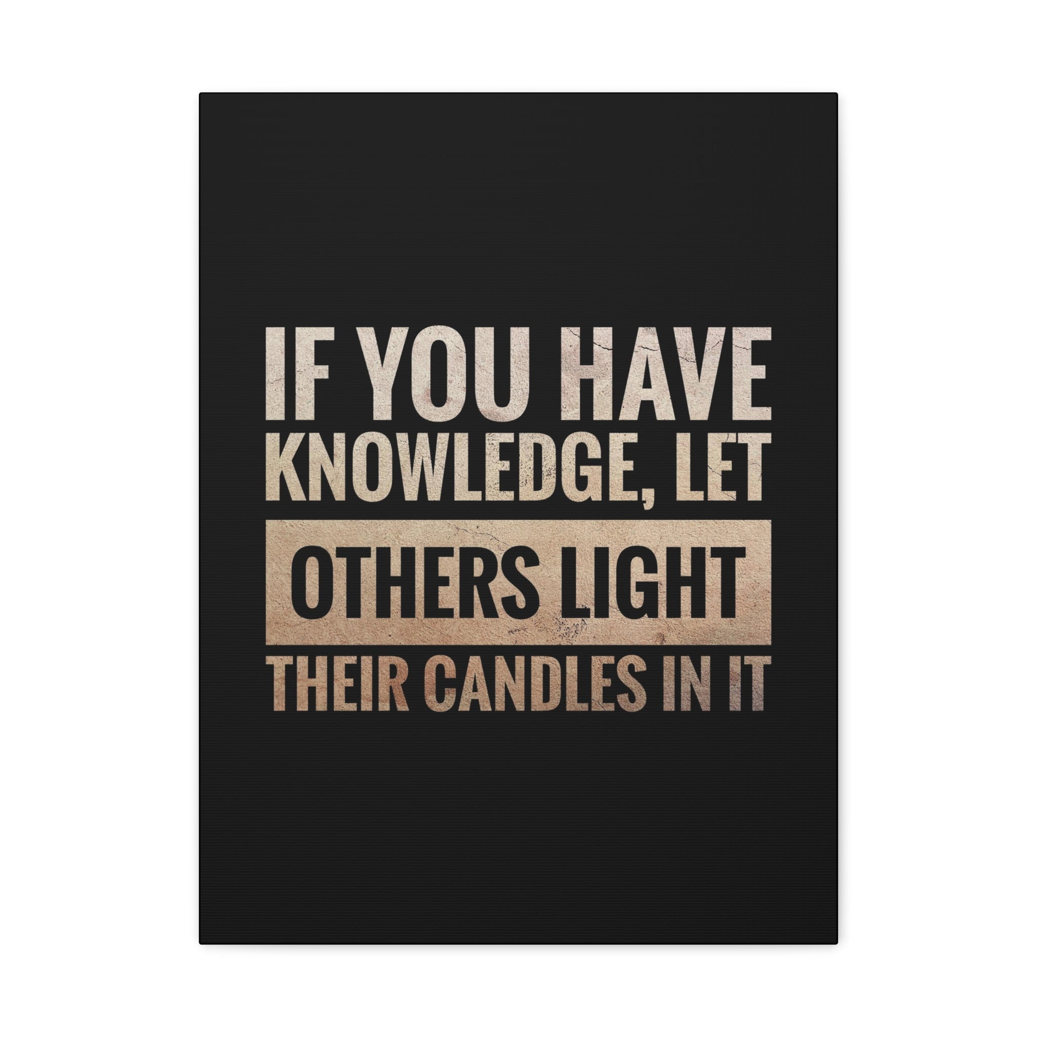 Inspirational Wall Art You Have Knowledge Motivation Wall Decor for ...
