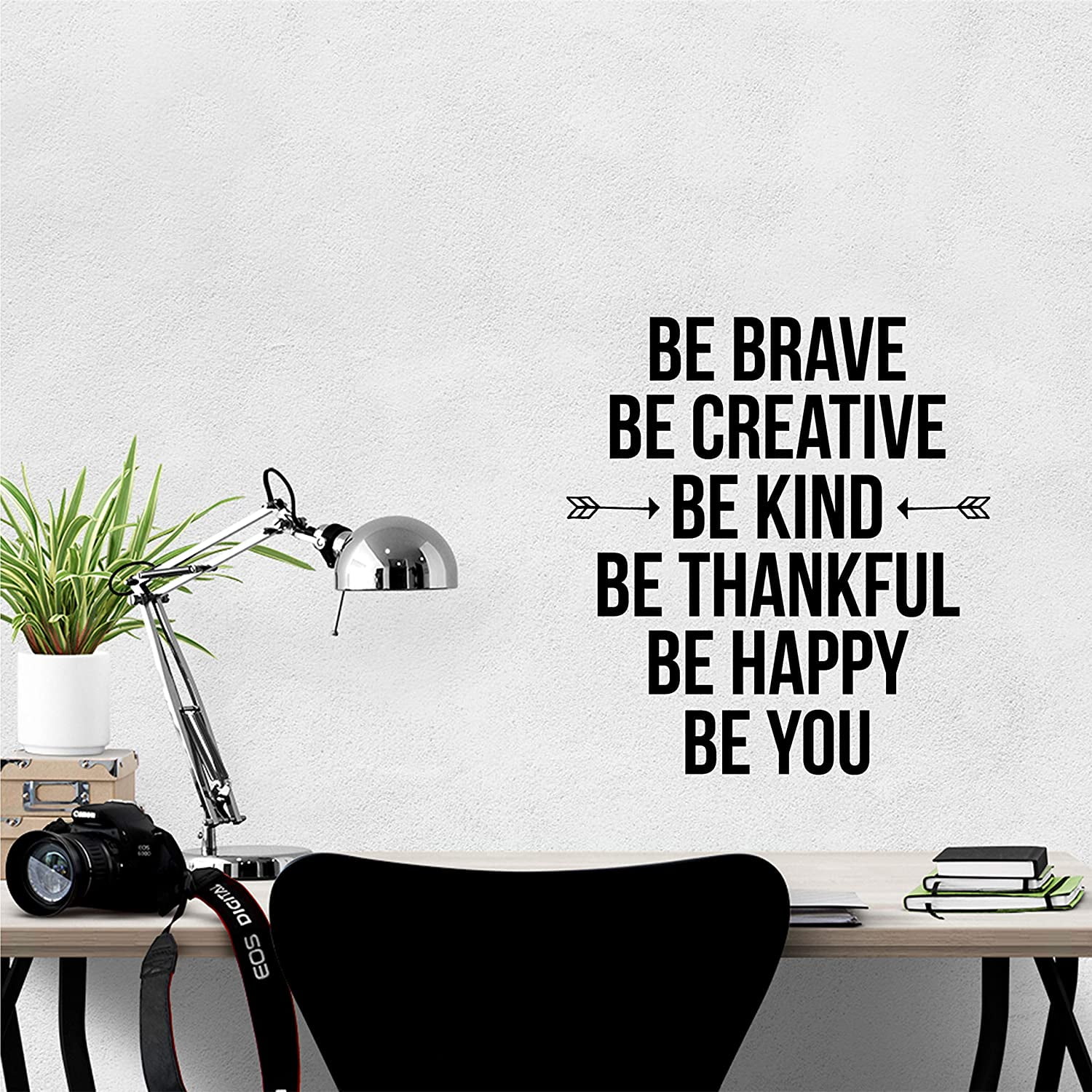 Inspirational Wall Decal - "Be Brave, Be Creative, Be Kind" - Walmart.com