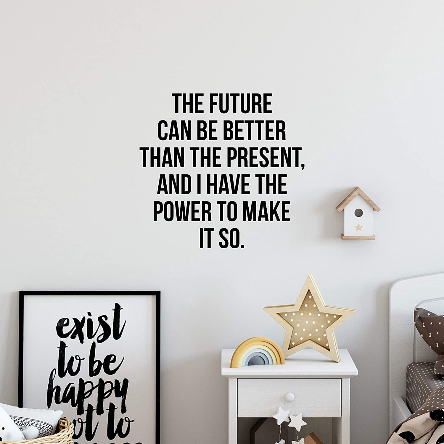 Inspirational Wall Decal - "Better Future, My Power" - Walmart.com