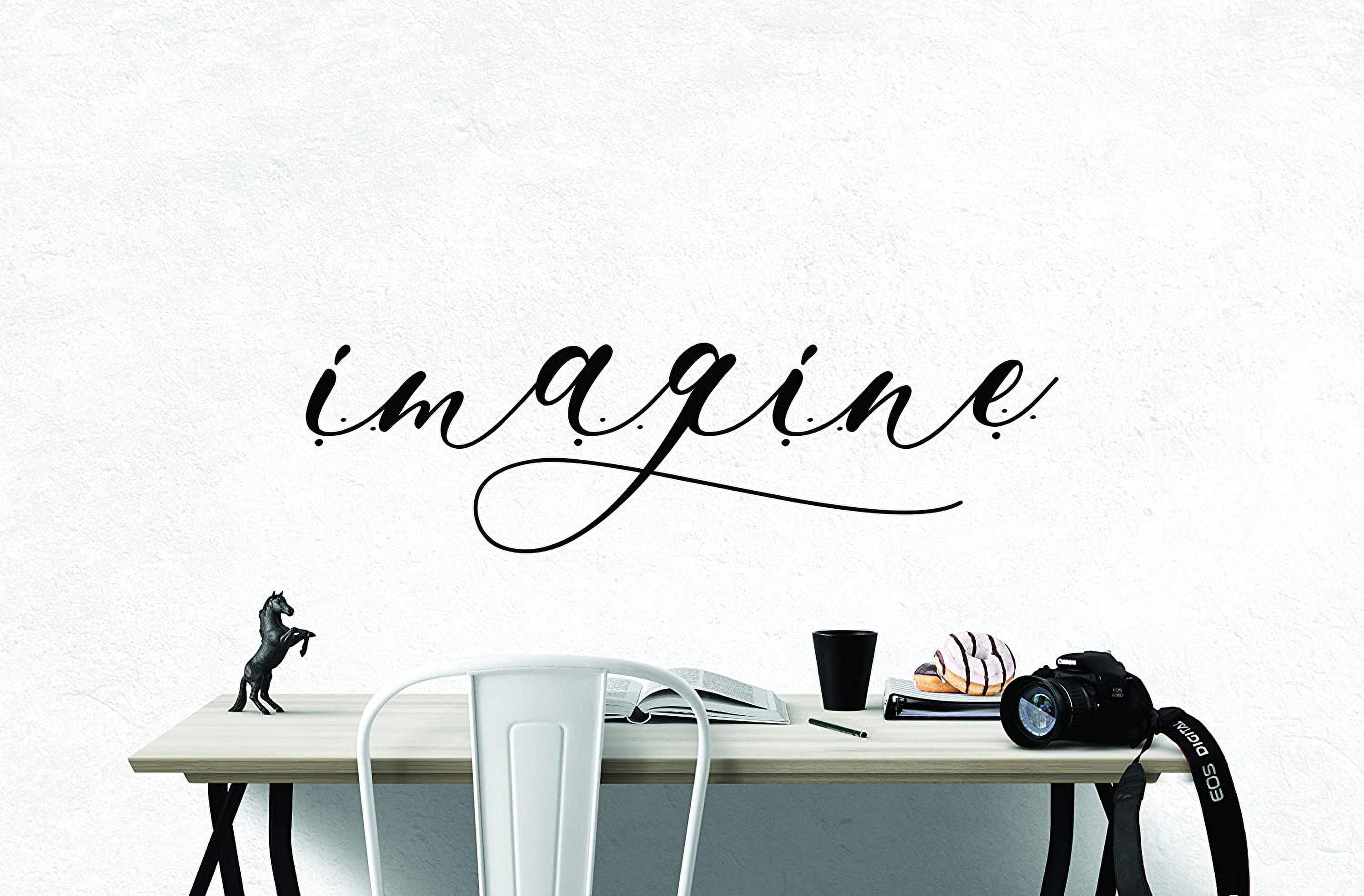 Inspirational Wall Decal - "Imagine" - Walmart.com
