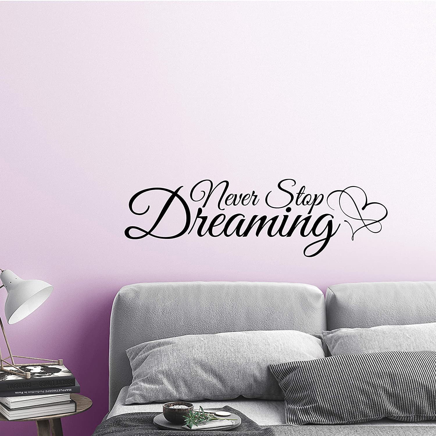 Inspirational Wall Decal - "Never Stop Dreaming" - Walmart.com