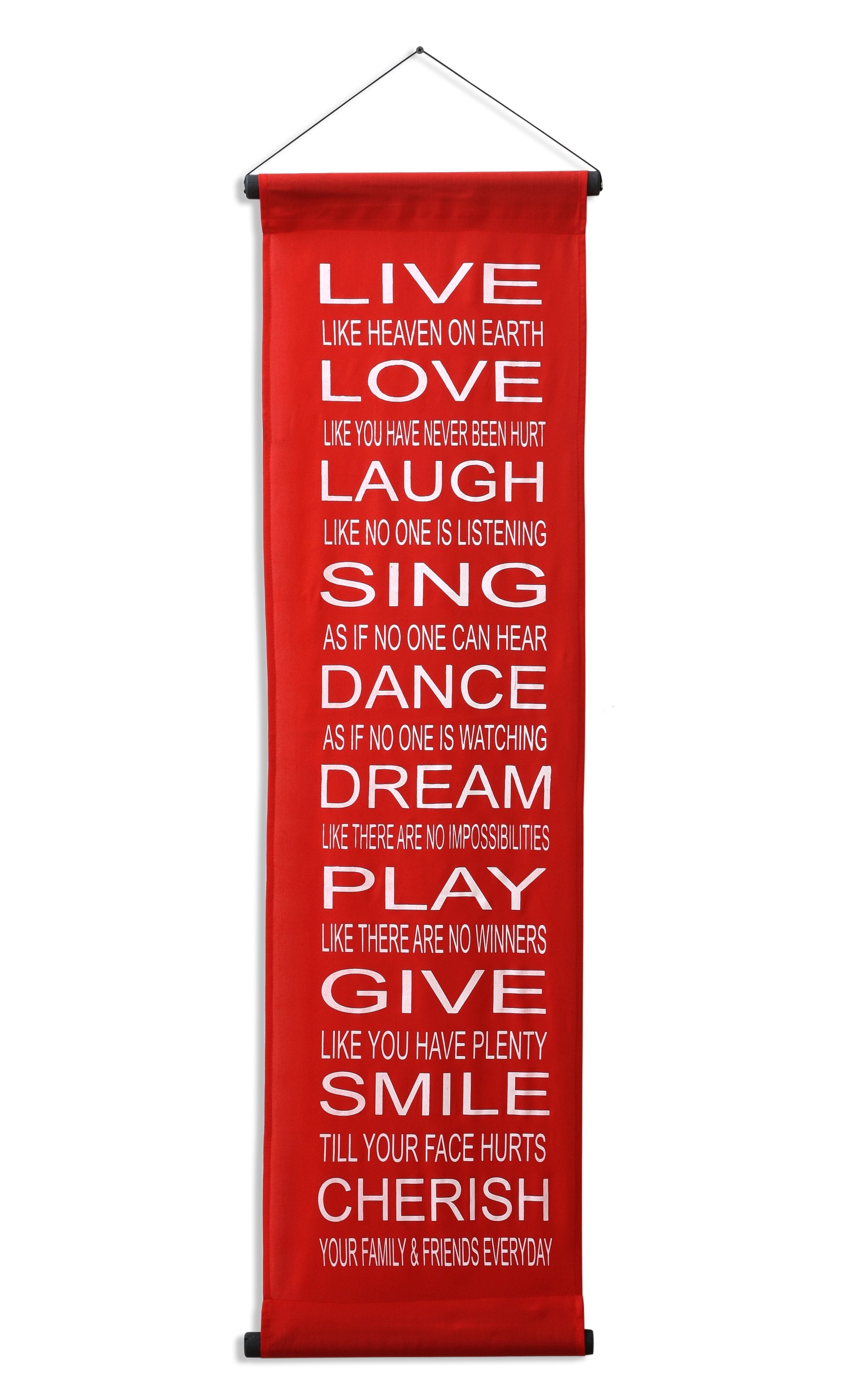 Inspirational Wall Decor Banner, Inspiring Quote Scroll, Affirmation ...