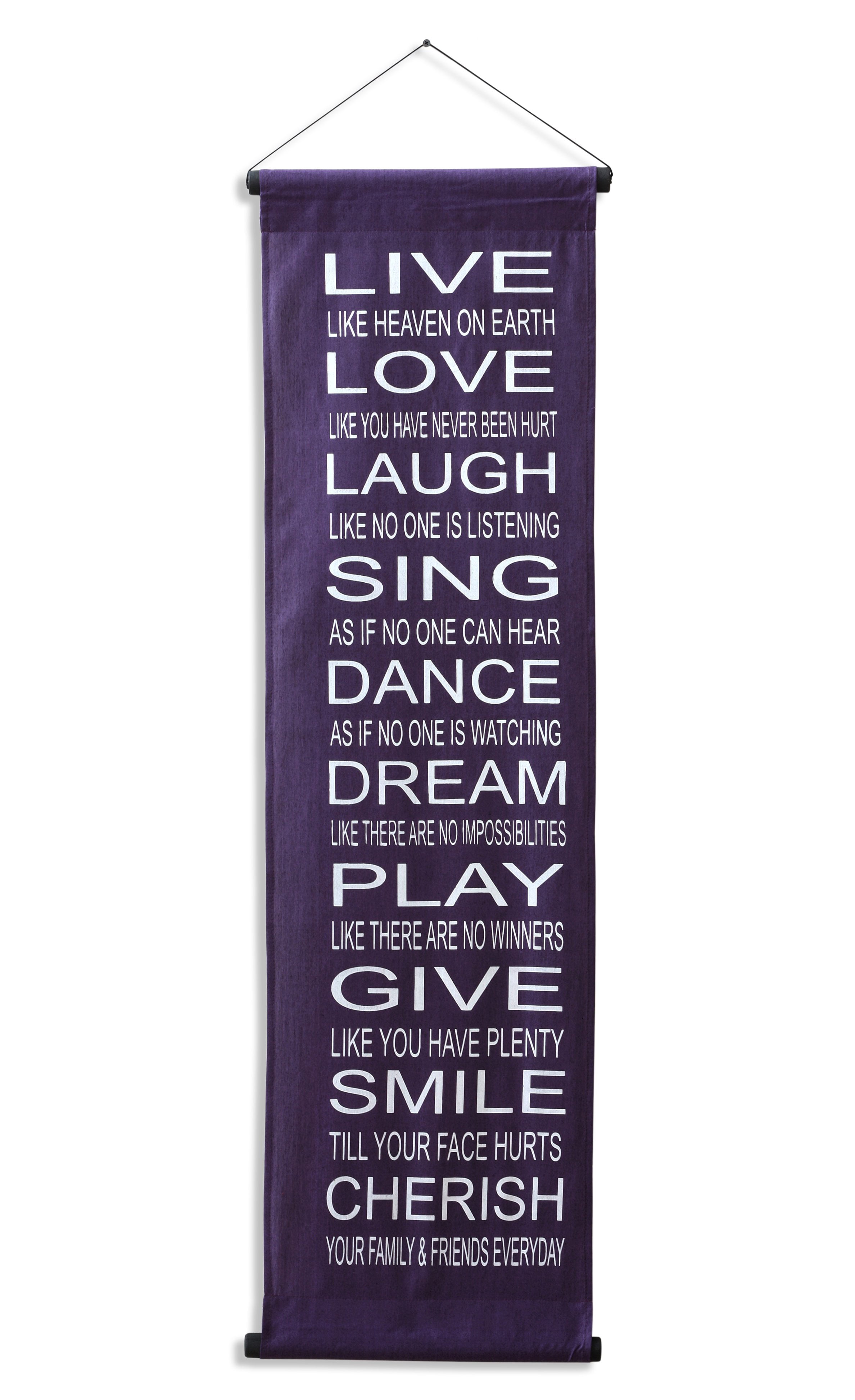 Inspirational Wall Decor Banner, Inspiring Quote Scroll, Affirmation ...