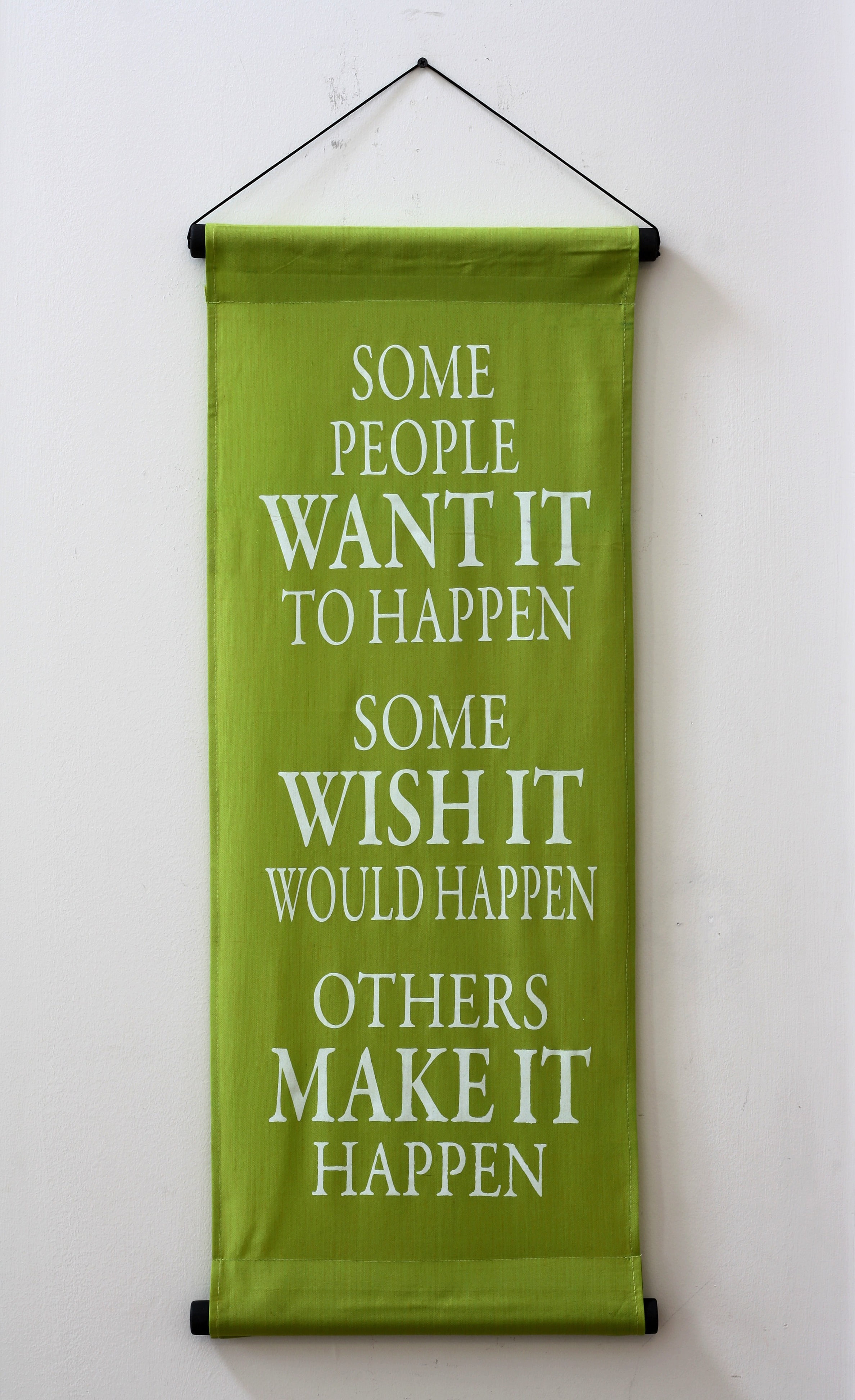 Inspirational Wall Decor Banner, Inspiring Quote Scroll, Motivational ...