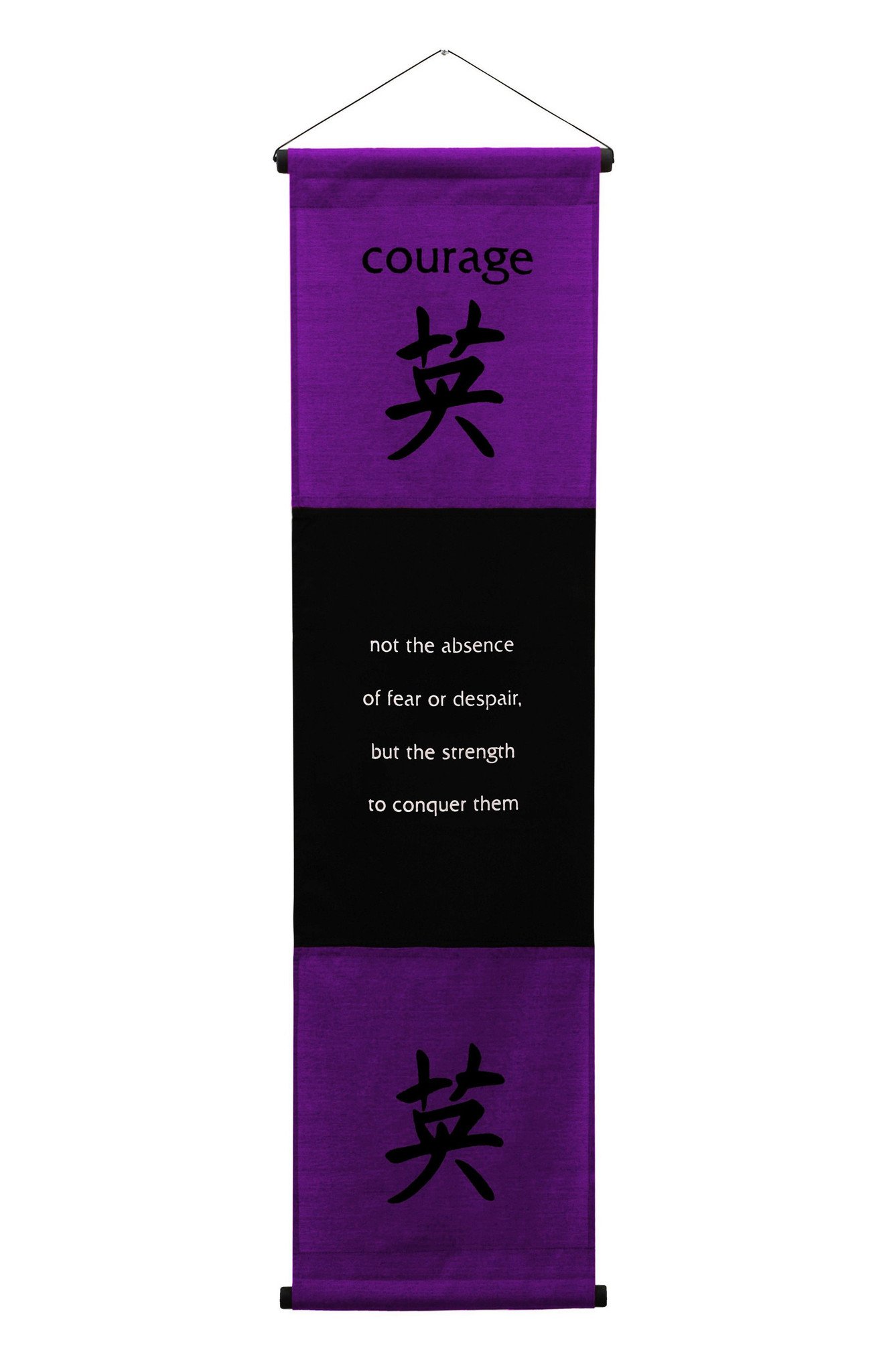 Inspirational Wall Decor "Courage" Banner Large, Inspiring Quote Wall ...