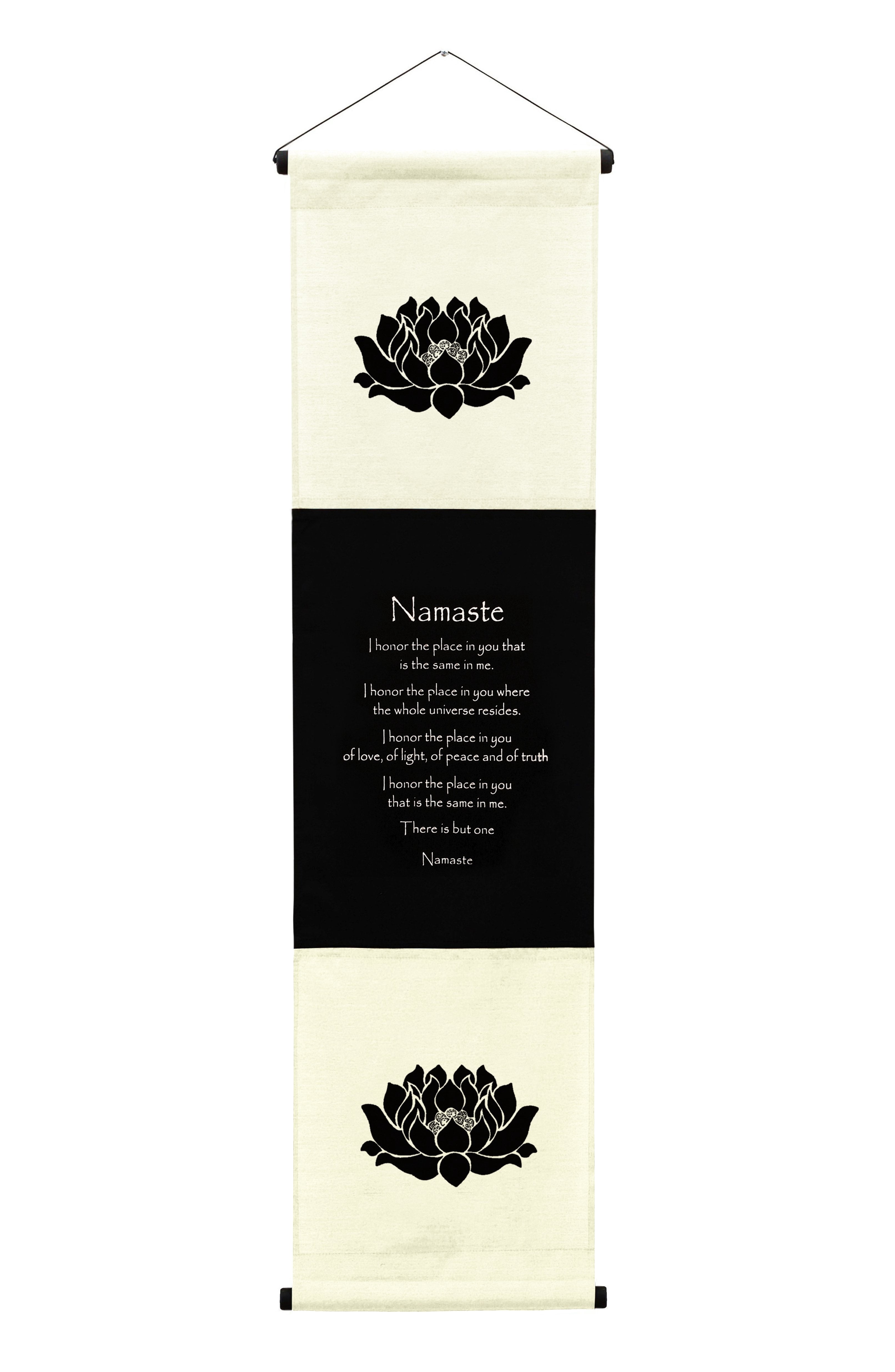 Inspirational Wall Decor Namaste Banner Art, Inspiring Quote Wall ...