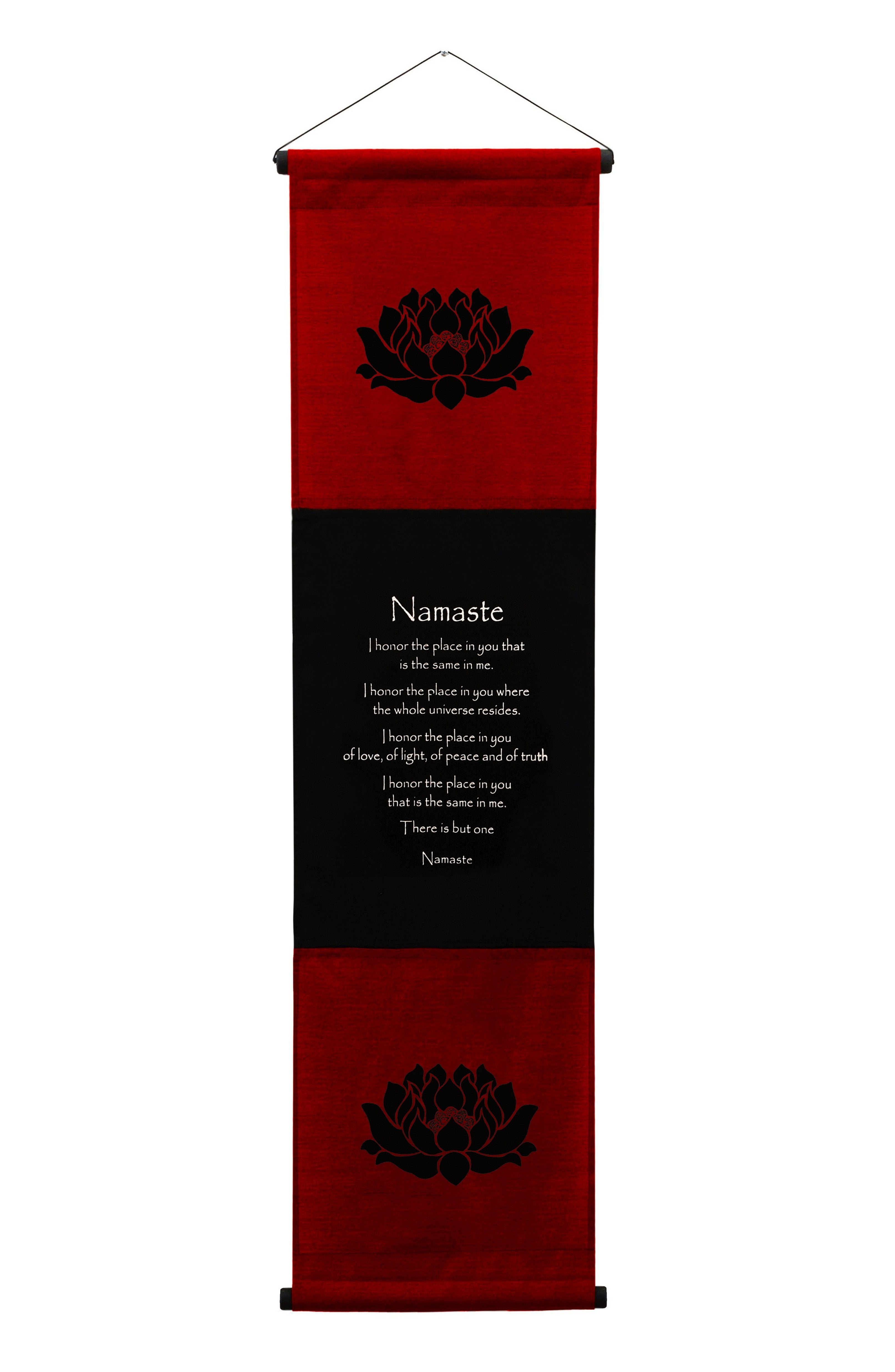 Inspirational Wall Decor Namaste Banner Art, Inspiring Quote Wall ...