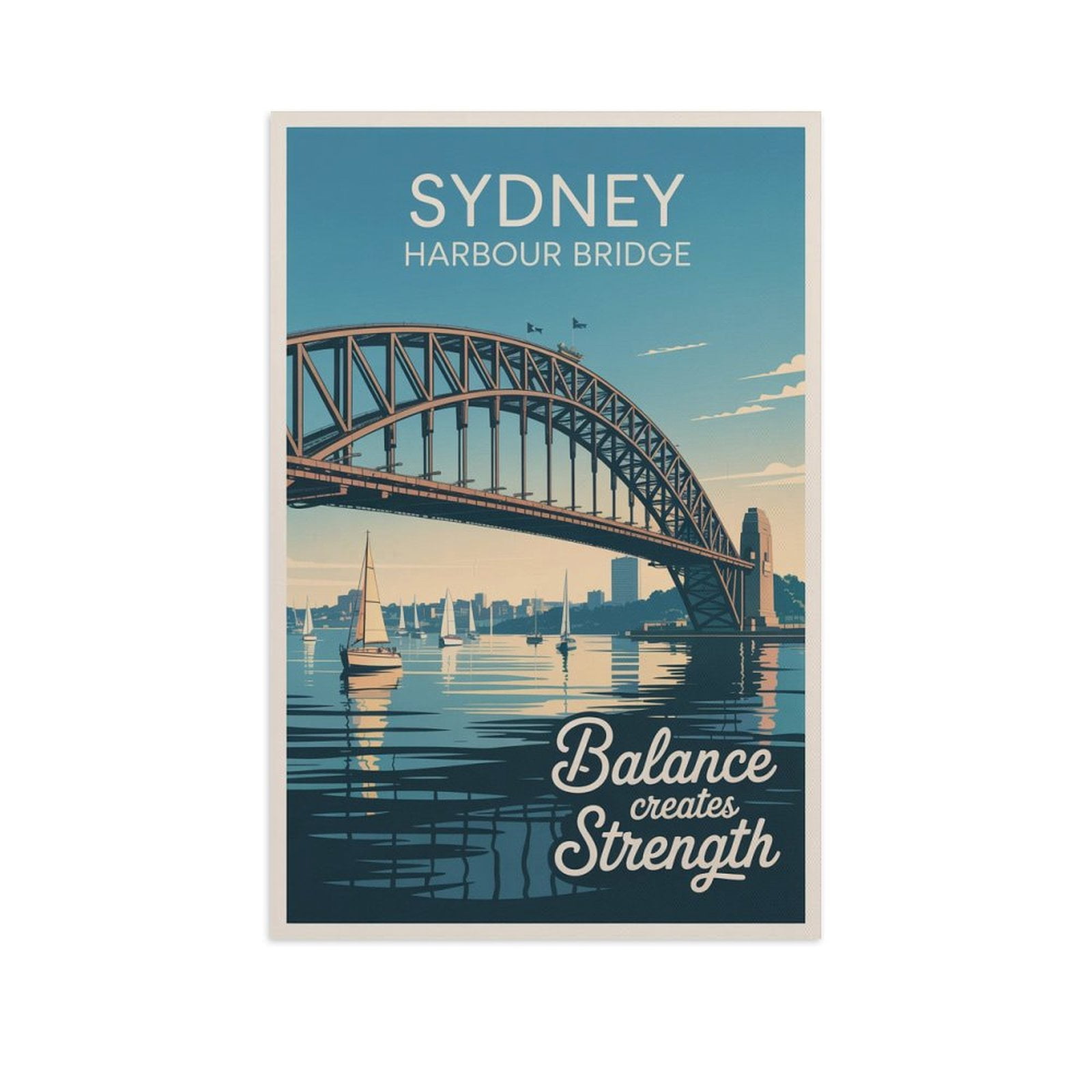 Inspirational Wall Decor Sydney Harbour Bridge Motivational Travel ...