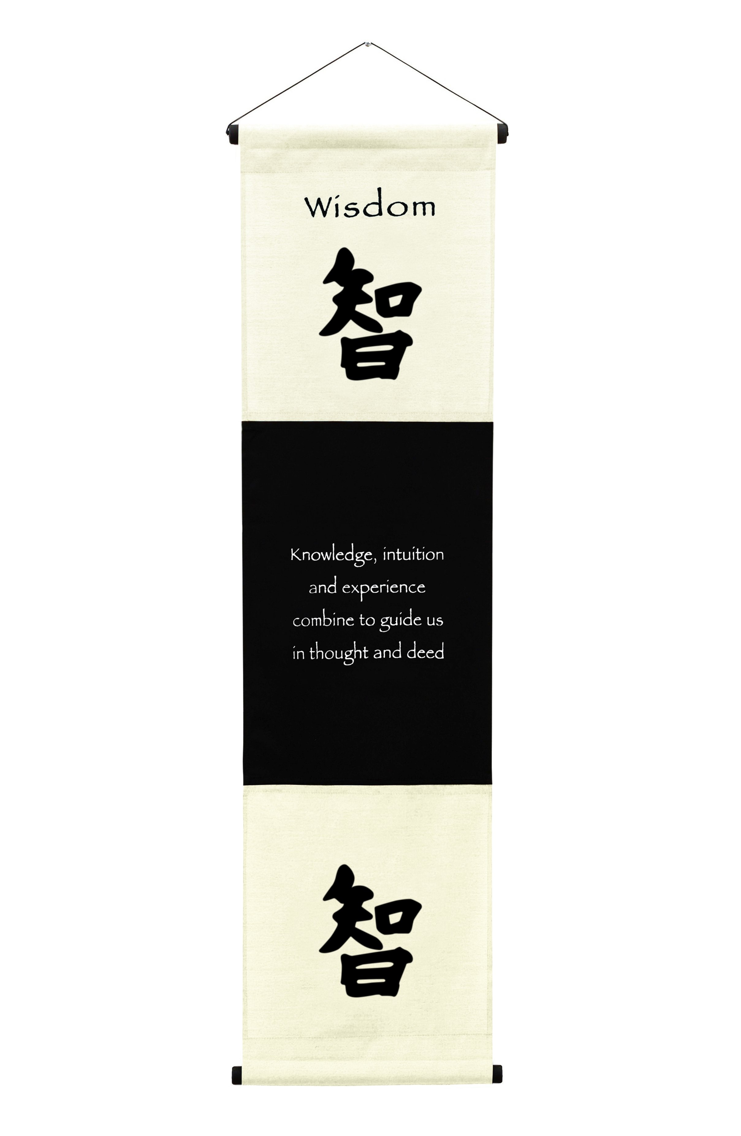 Inspirational Wall Decor "Wisdom" Banner Large, Inspiring Quote Wall ...