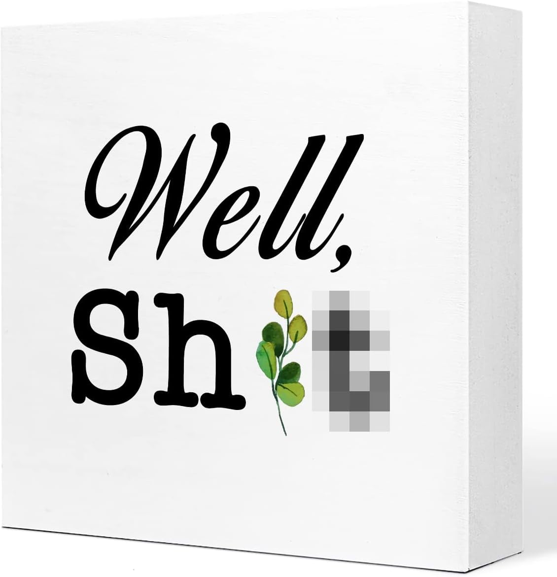 Inspirational Wood Block Sign Desk Decorations for Home Bathroom Desk ...