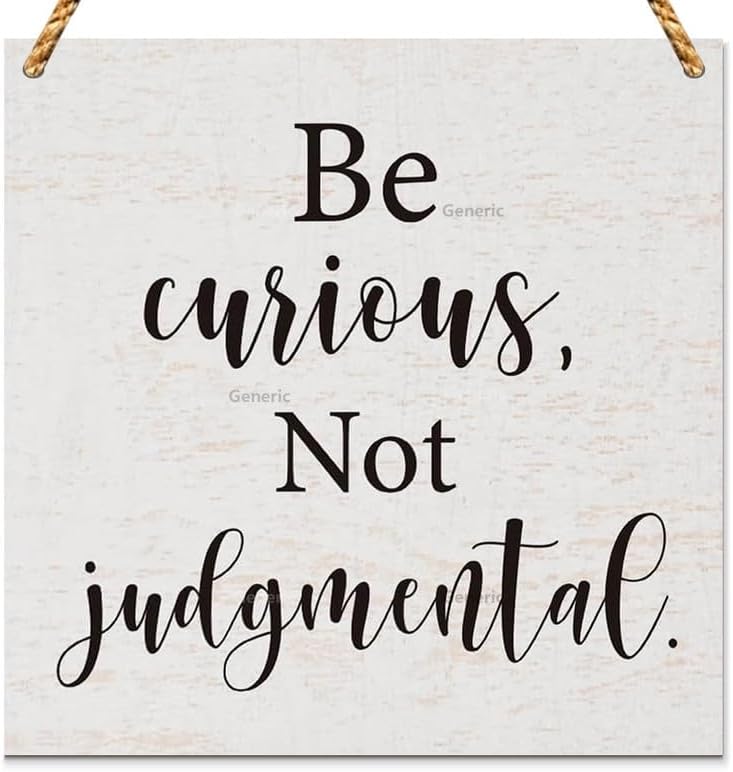 Inspirational Wooden Sign Decorative Motivational Be Curious Not ...