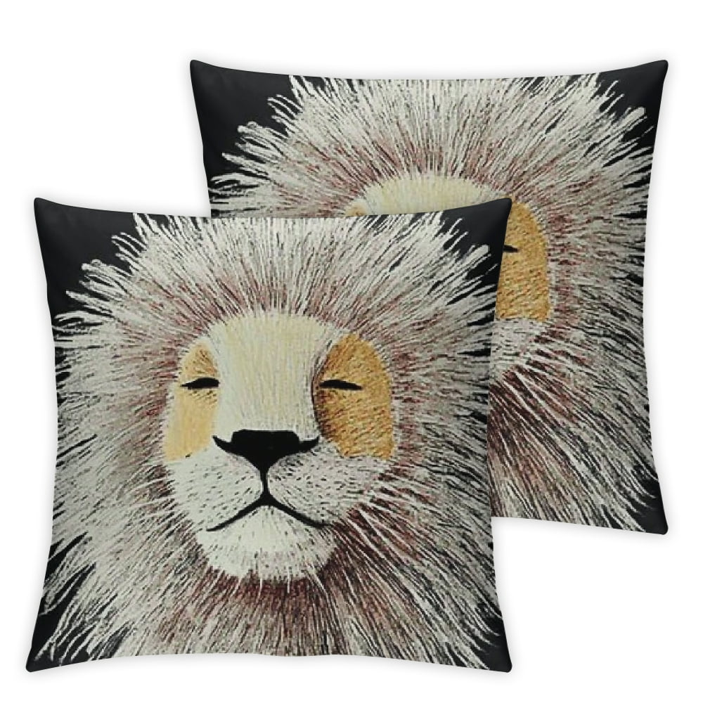 Inspirational Woodland Animals Pillow Covers , Cute Baby Giraffe Zebra ...