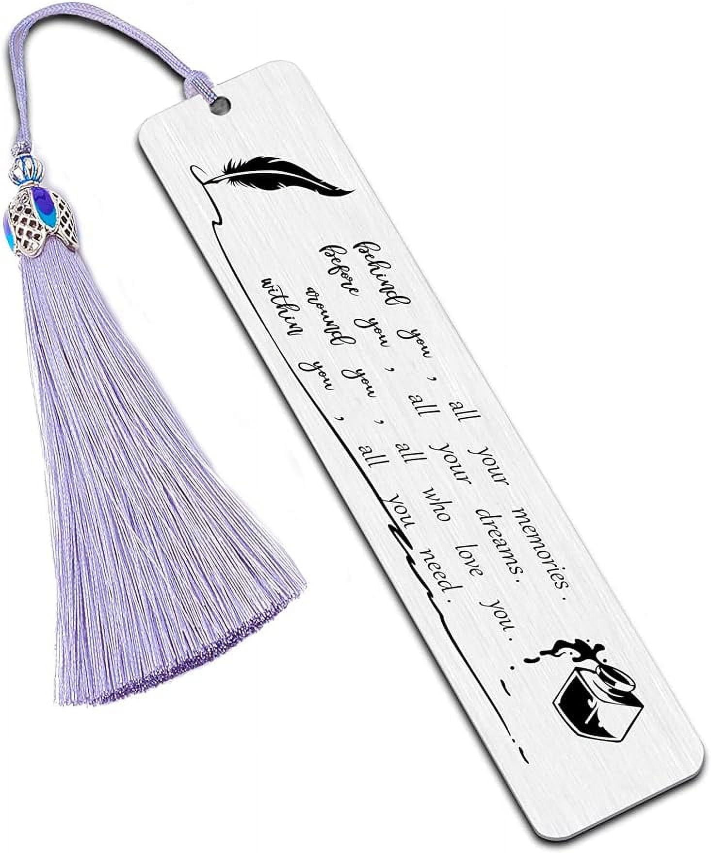 Inspirational Words Stainless Steel Bookmarks - Behind You All Your ...