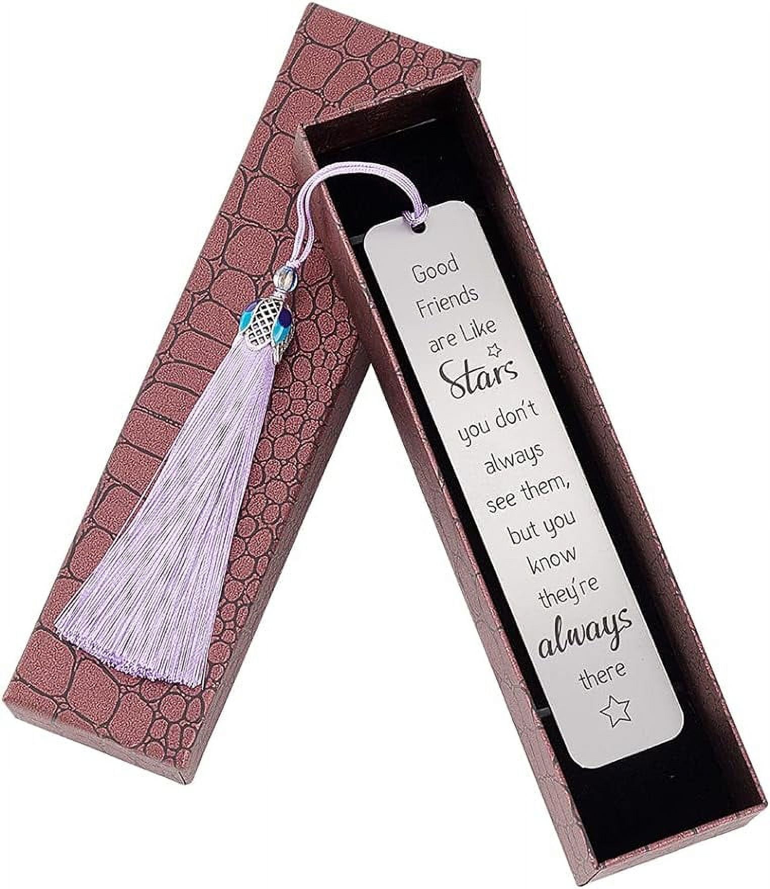 Inspirational Words Stainless Steel Bookmarks with Tassel Metal ...