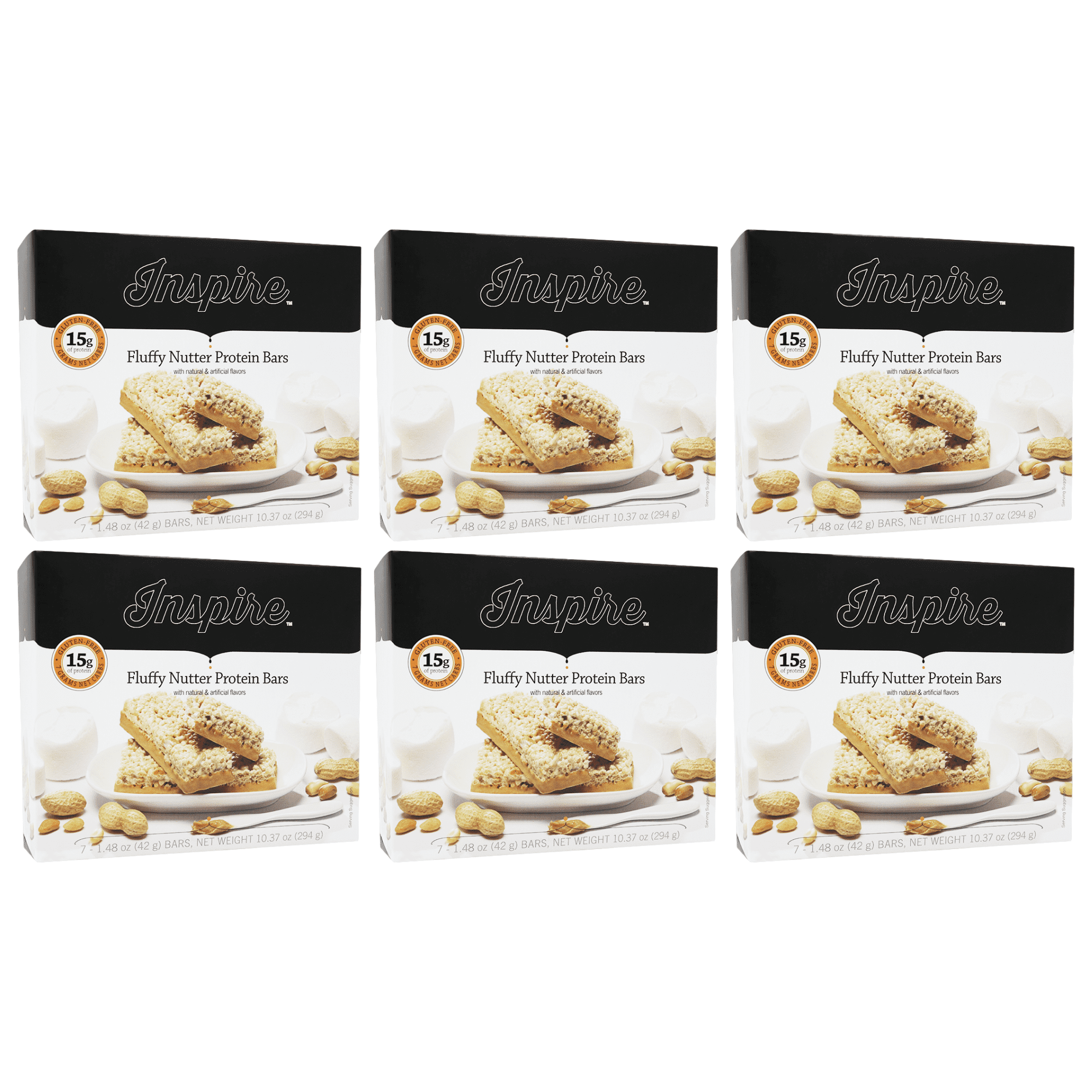 Inspire 15g Protein & Fiber Bars by Bariatric Eating - Fluffy Nutter ...