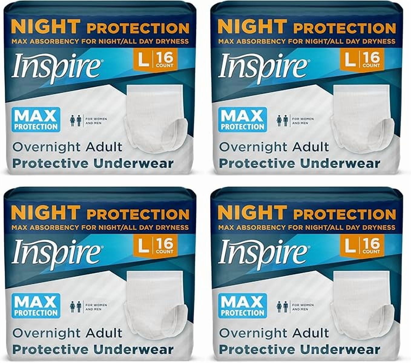 Inspire Adult Diapers Women or Men - MAX Absorbency | Our MOST ...