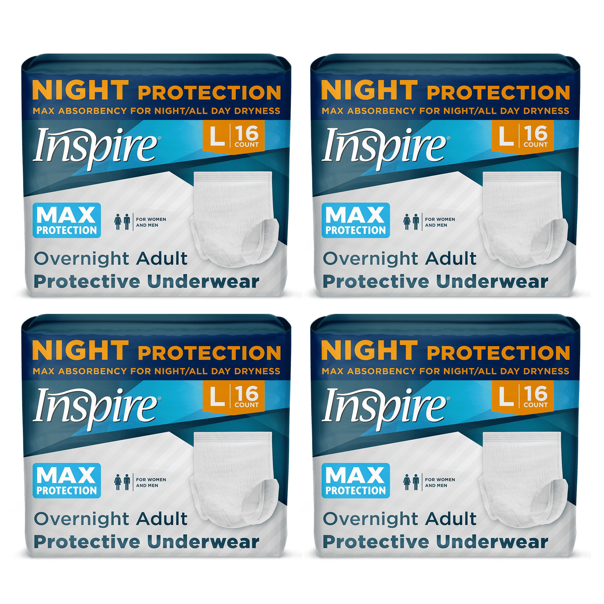 Inspire Adult Diapers Women or Men - MAX Absorbency | Our MOST ...