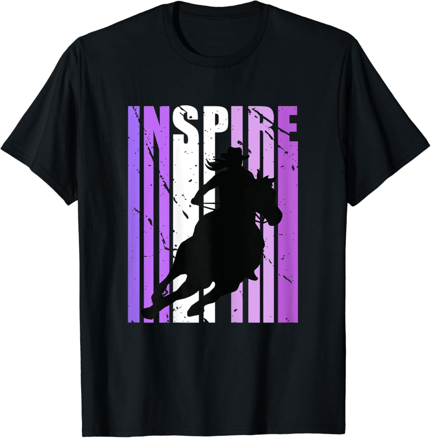 Inspire Cowgirl Hat Purple Cow Girls Rodeo Western Theme T-Shirt ...