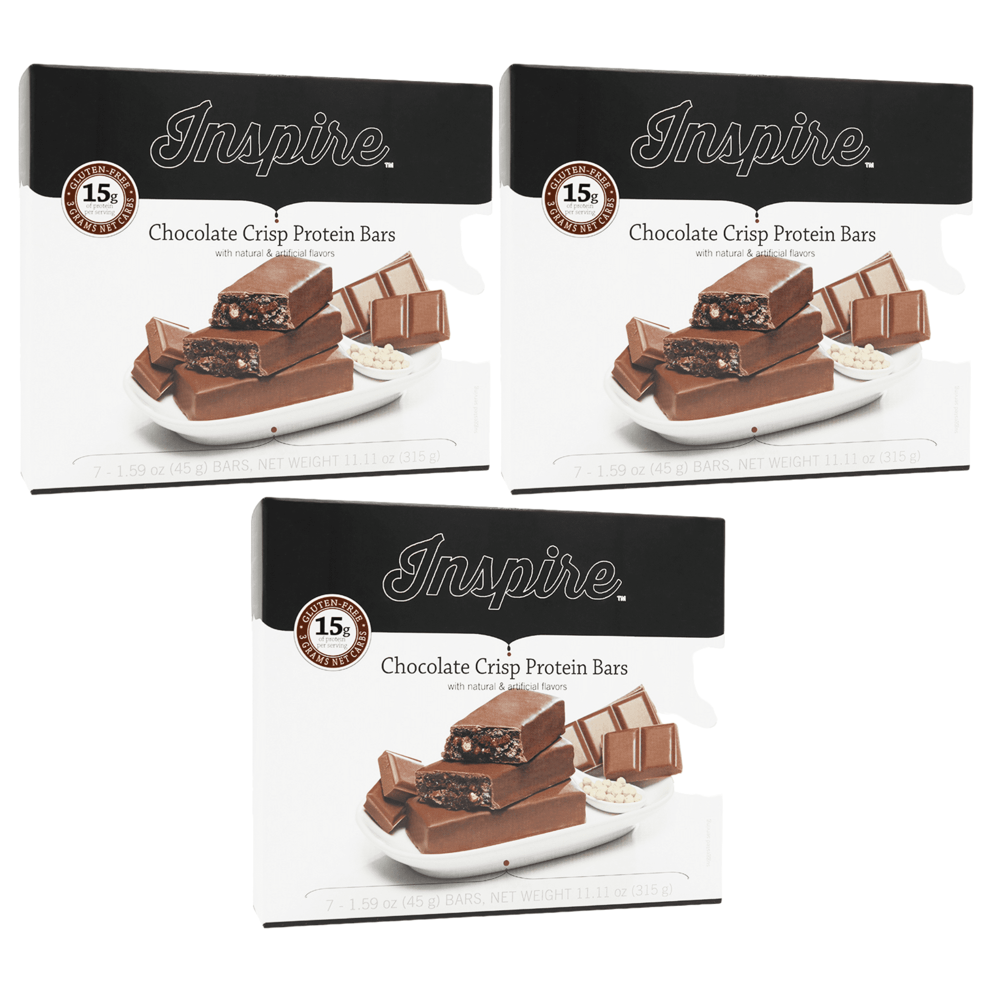 Inspire Low Carb Protein & Fiber Bars by Bariatric Eating - Chocolate ...