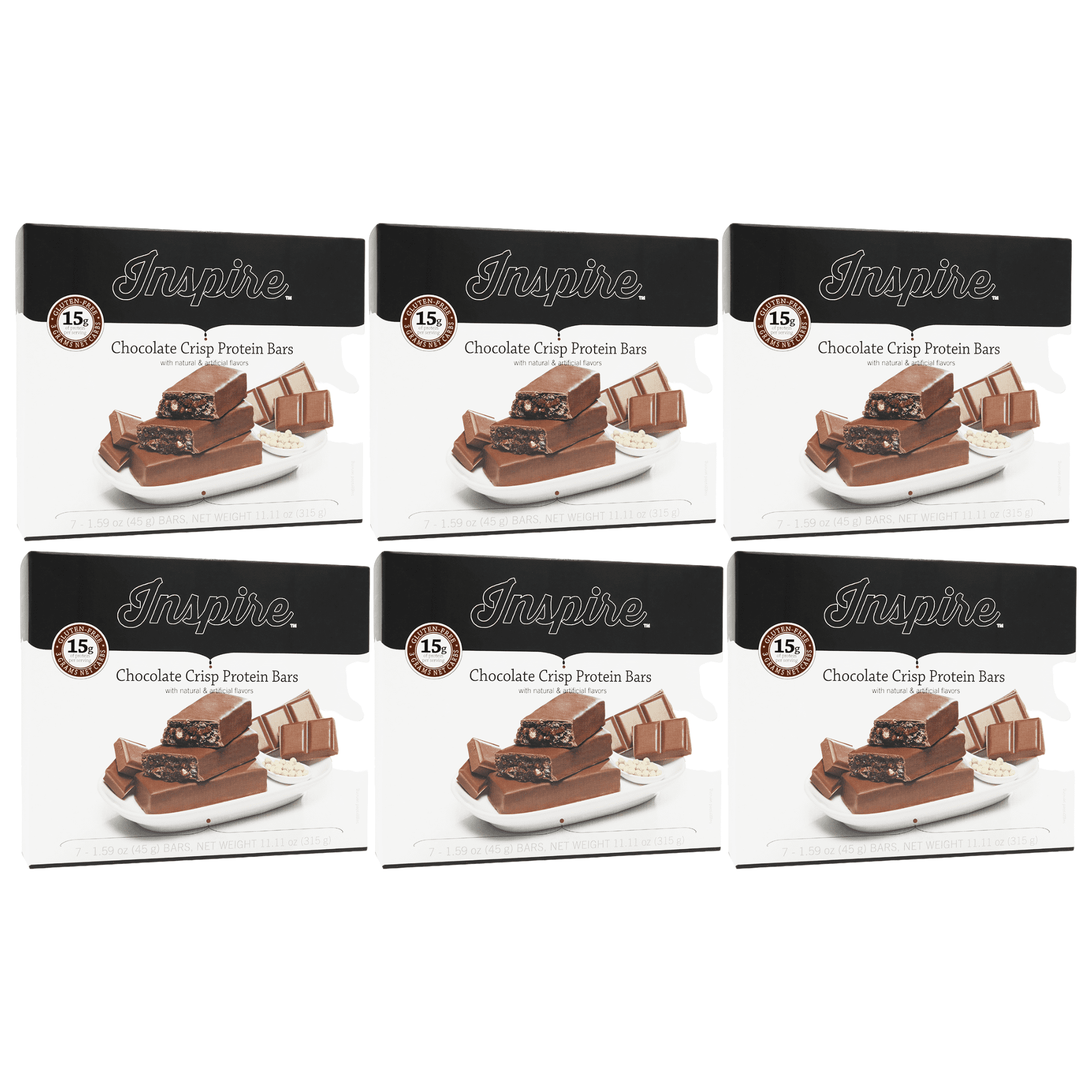 Inspire Low Carb Protein & Fiber Bars by Bariatric Eating - Chocolate ...