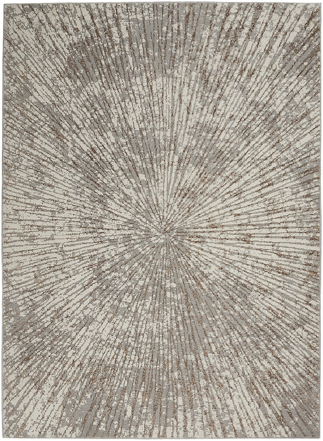 Inspire Me! Home Décor Abstract Metallic Modern Grey Mocha Rug, Power ...