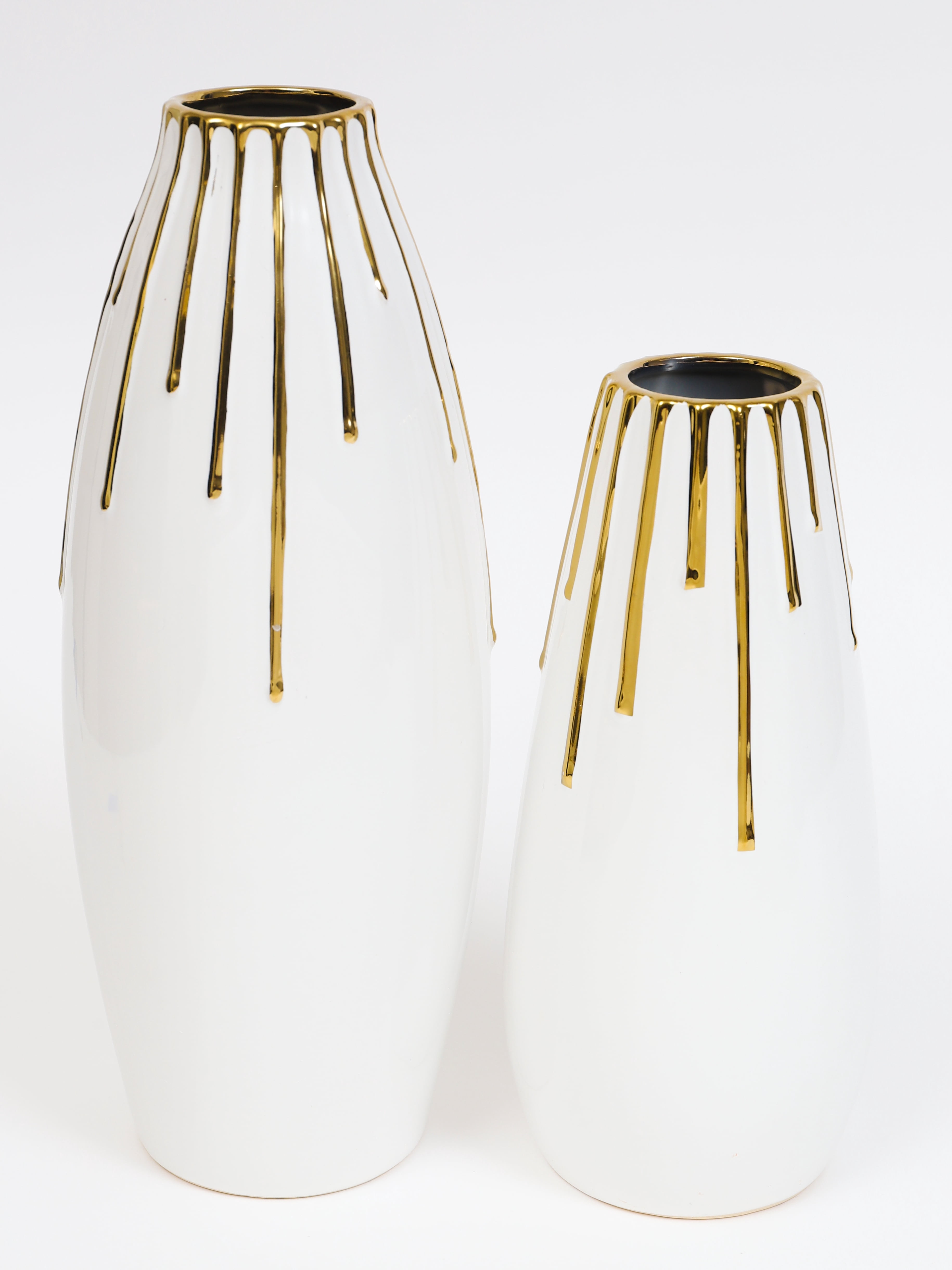 Inspire Me! Home Decor Short White Ceramic Vase - Walmart.com