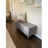 Better Homes & Gardens Springwood Storage Bench, Cream - Walmart.com