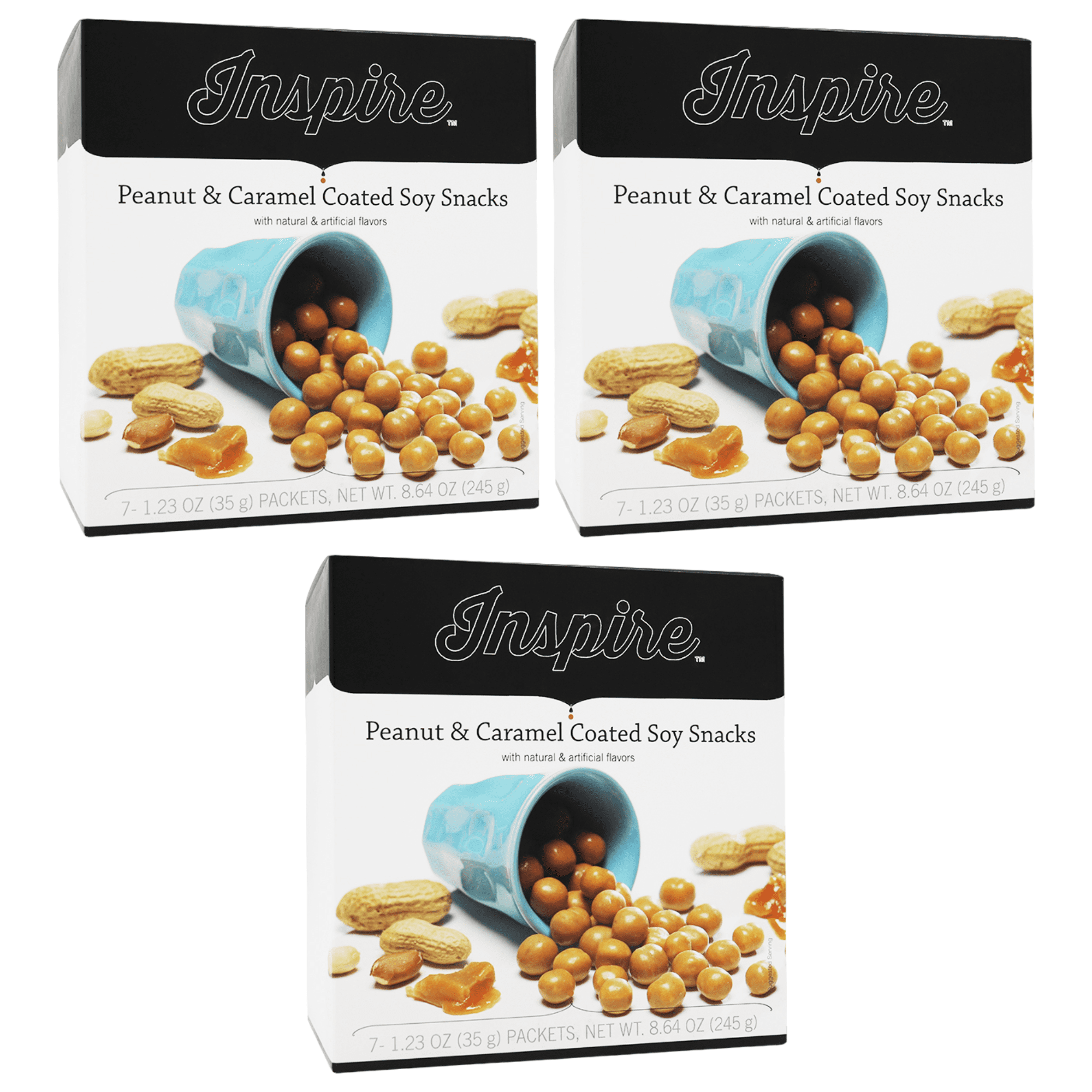 Inspire Peanut Soy Snacks by Bariatric Eating Size: 3-Pack - Walmart.com