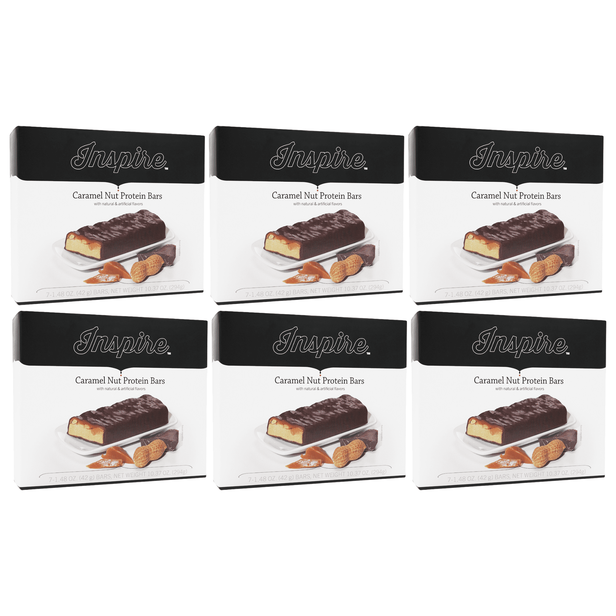 Inspire Protein & Fiber Bars by Bariatric Eating - Caramel Nut Size: 6 ...