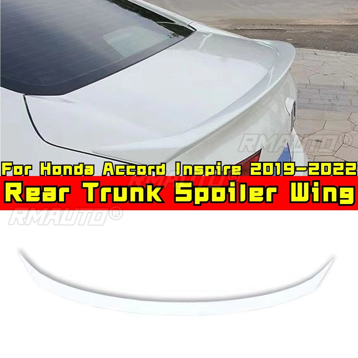 Inspire Rear Wing Glossy Black Sport Style Rear Trunk Wing Body Kit For ...